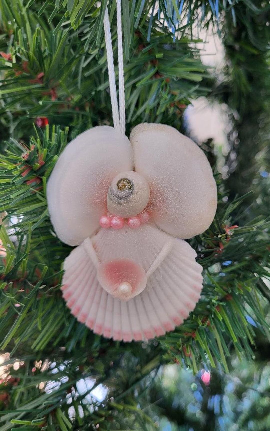 Seashell Angel, Angel Ornament, Shell Angel Ornament, Seashell Art ...