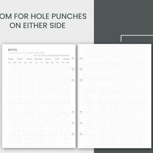 Dot Grid Paper Printable, Bullet Journal Template, Dot Graph Paper ...