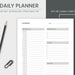 7 Day Planner Printable, Daily to Do List, Daily Schedule, Instant ...