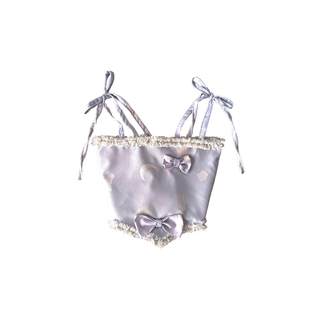 Sky Blue Ribbon Corset - Etsy