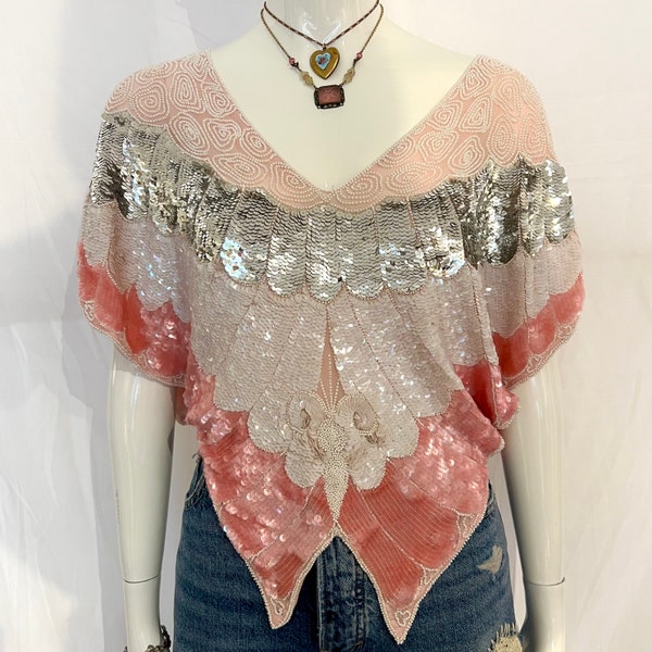 Sequin Butterfly Top - Etsy