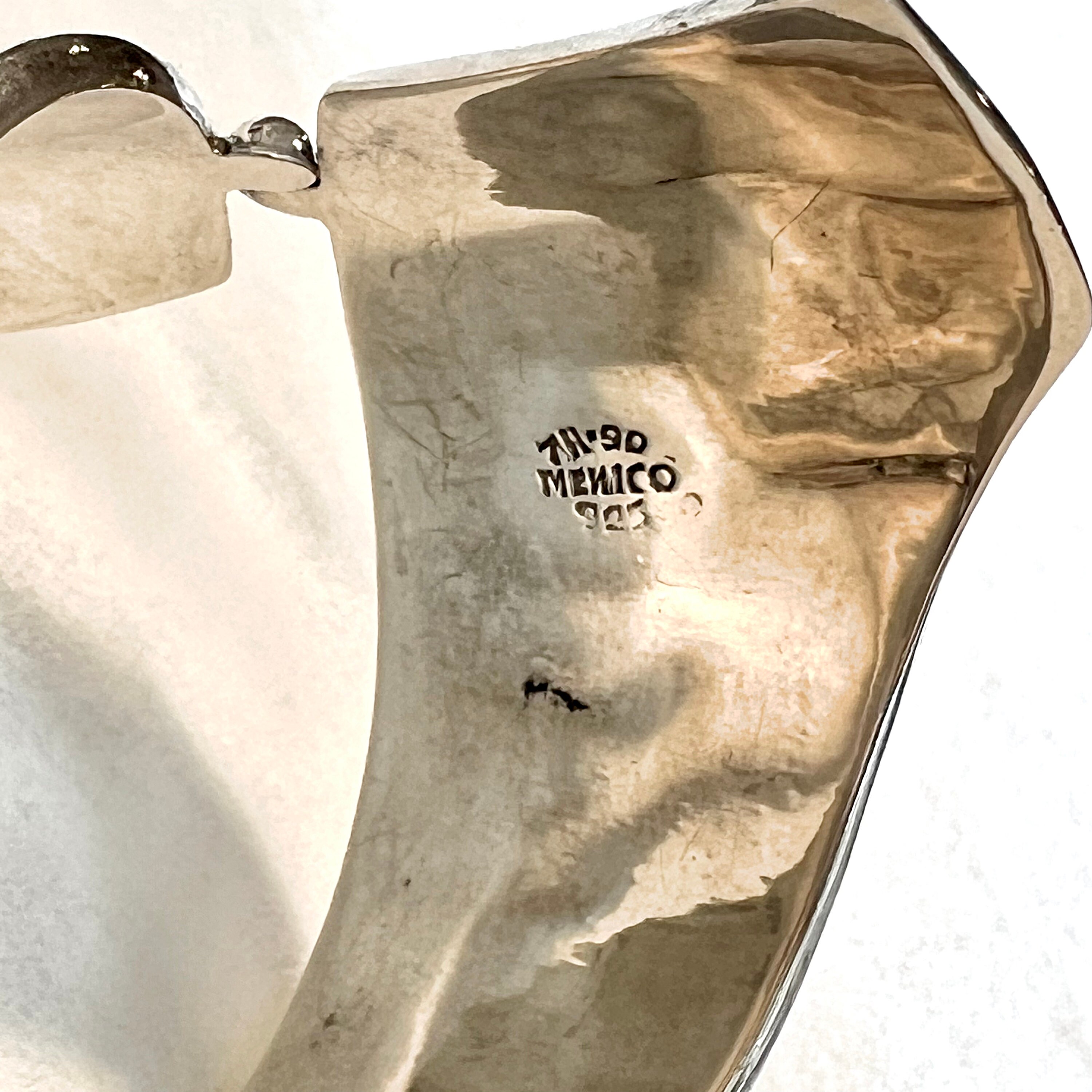 Striking Early 1990s Mexican Silver Clapper Bracelet - Etsy