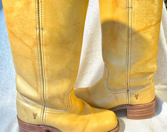 Women’s Rare “banana “ Frye Campus Boots Size 7 - Etsy
