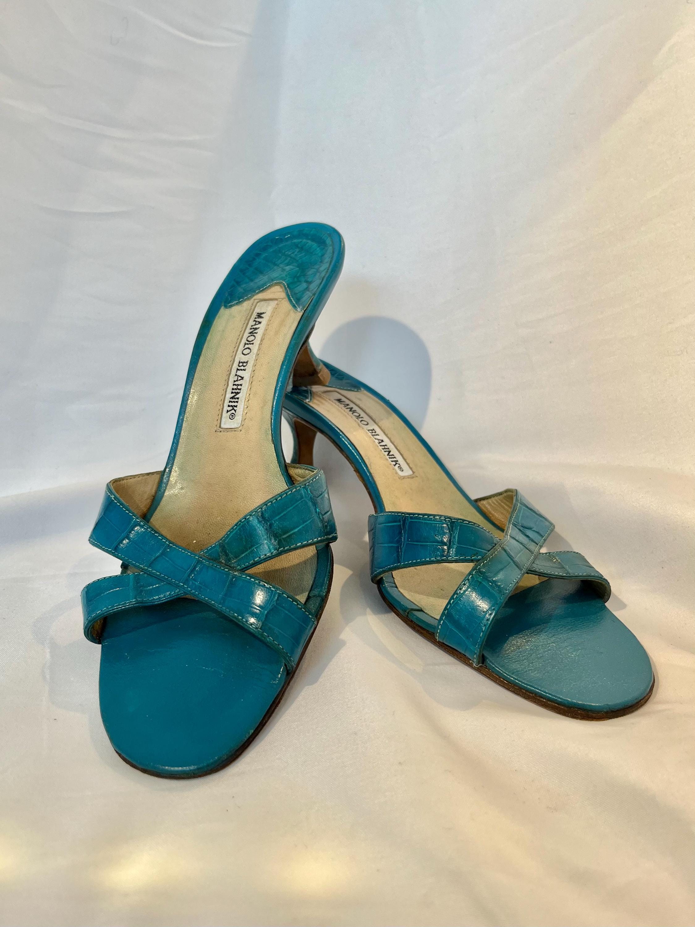 Manolo Blahnik 38 - Etsy Manolo Blahnik 38 - Etsy