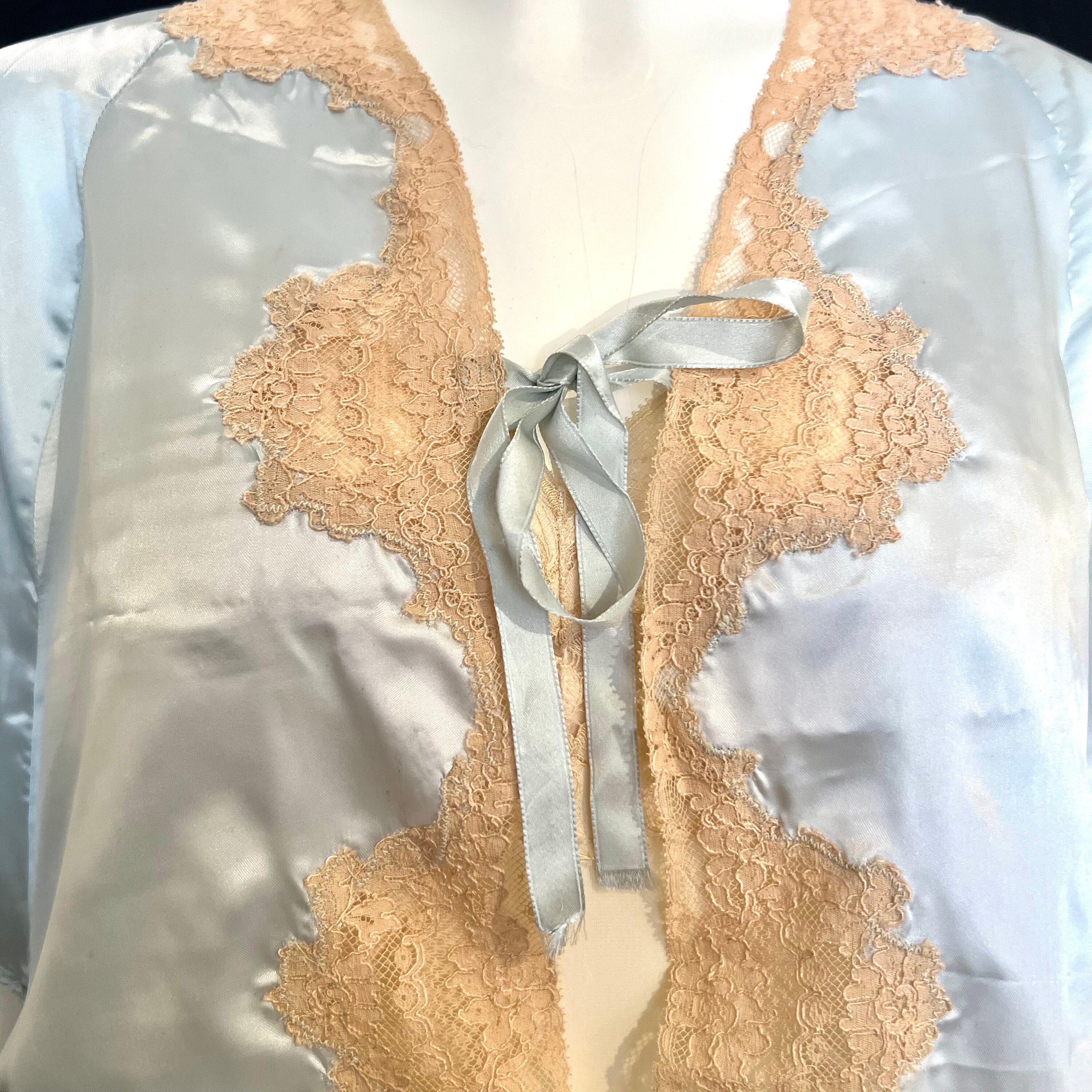 Sweet 1950s Pale Blue Silky Nylon Bed Jacket - Etsy