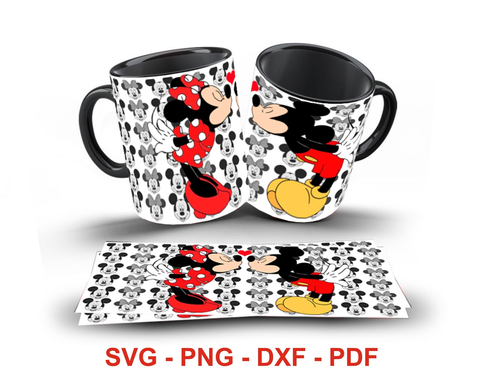 Mickey Mug Svg Mickey Mouse Mug Design Mickey Png Minnie Png | Etsy