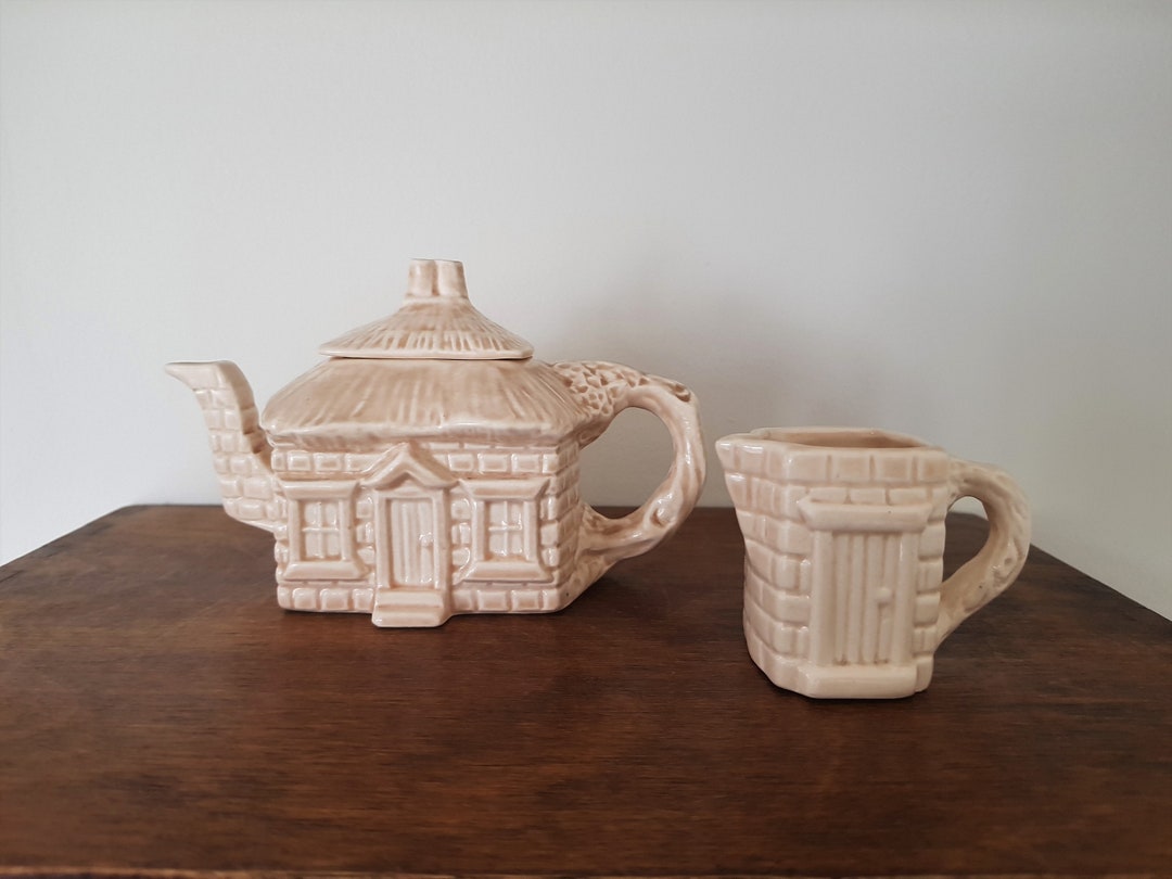 Weetman Vintage Cottage Teapot & Jug. Miniature Teatime Set From 1950's ...