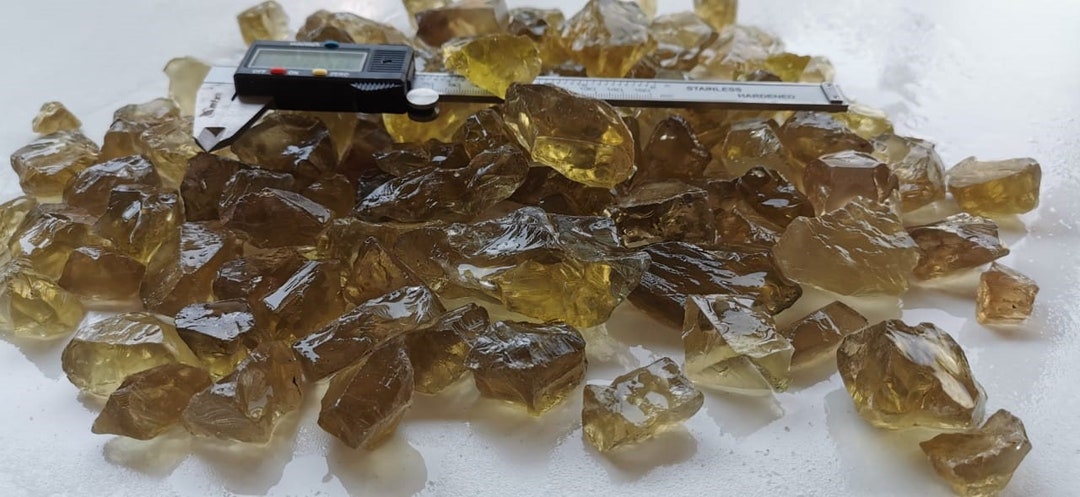 Quartzo Limão/amarelo/dourado 1000 Gramas Loupe Clean - Etsy