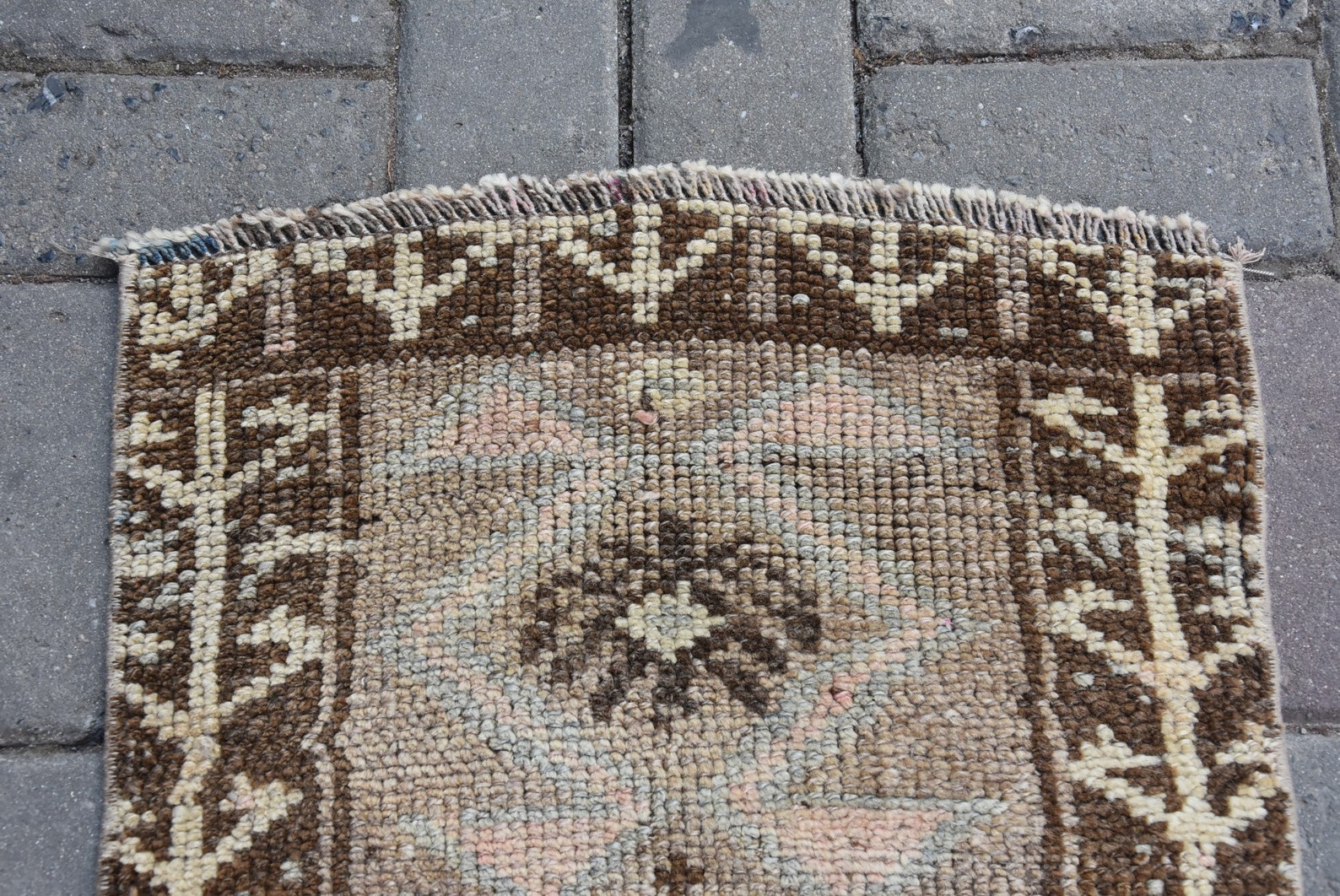 Handmade Turkish Door Mat Rug Vintage Accent Oushak Anatolian - Etsy