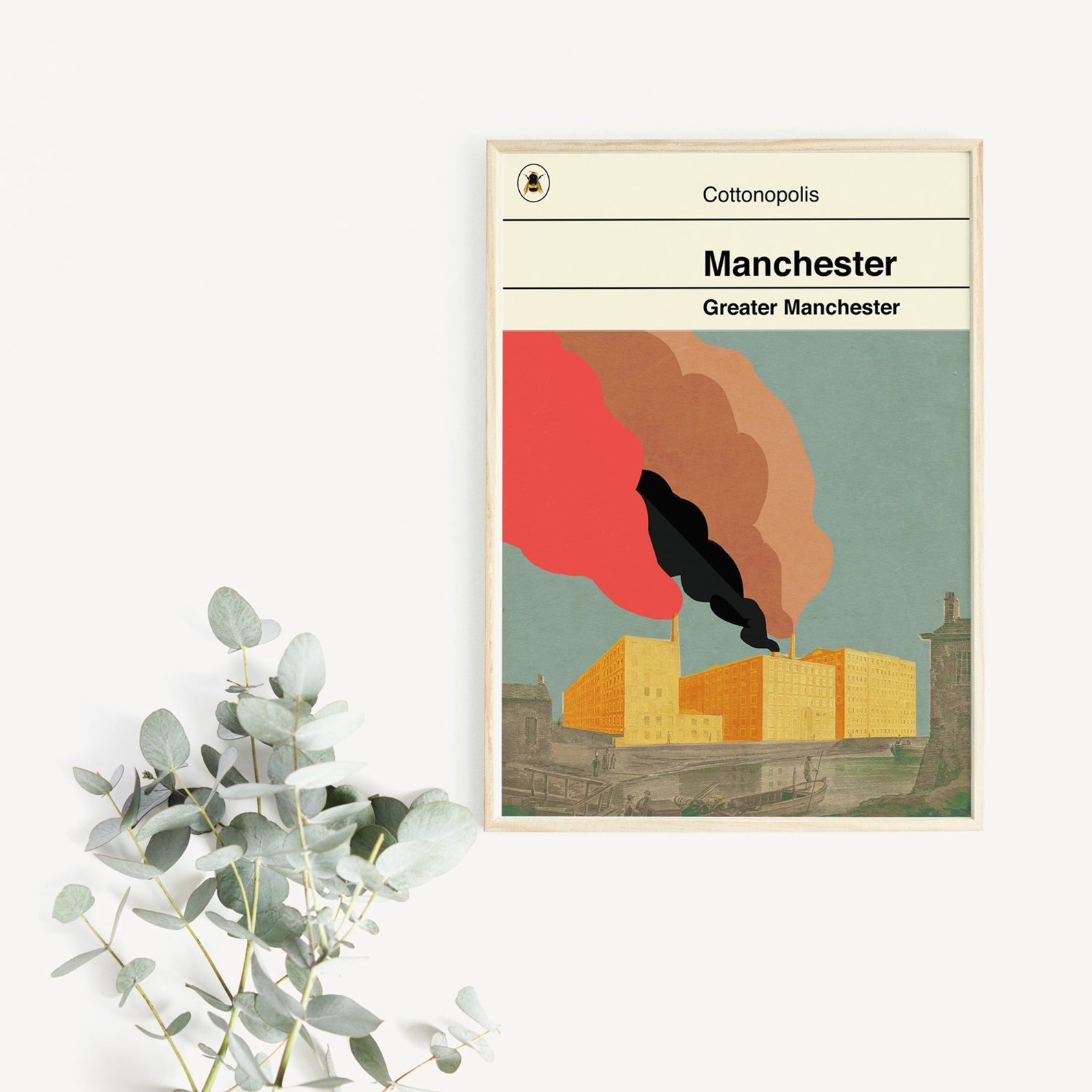 Manchester Book Cover Print - Etsy