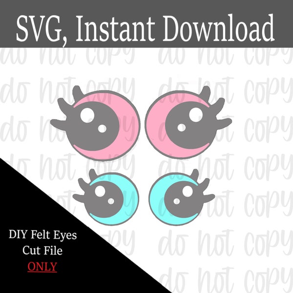 Felt Eyes Svg - Etsy