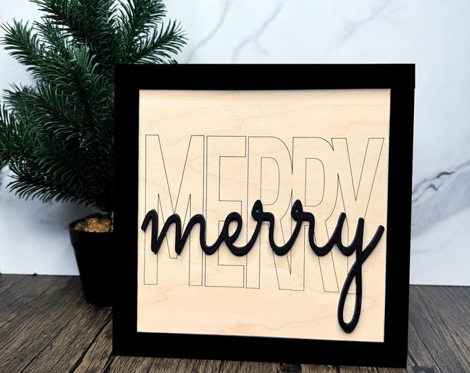 We Wish You A Merry Christmas Tree Sign SVG Laser Cutting Files - Happy ...