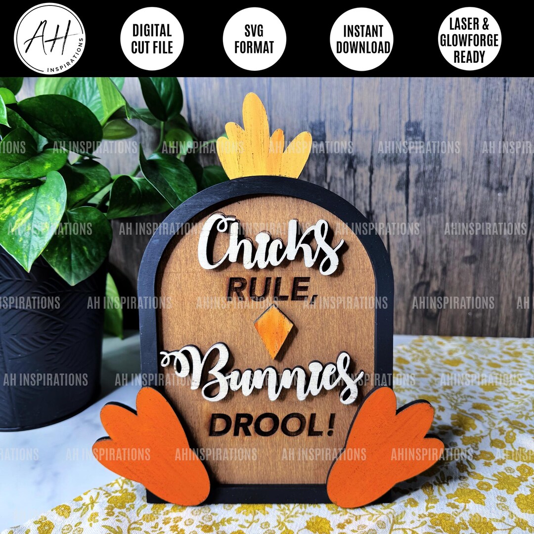 Happy Easter Chick Framed Sign, Spring Chicks Tabletop Picture ...