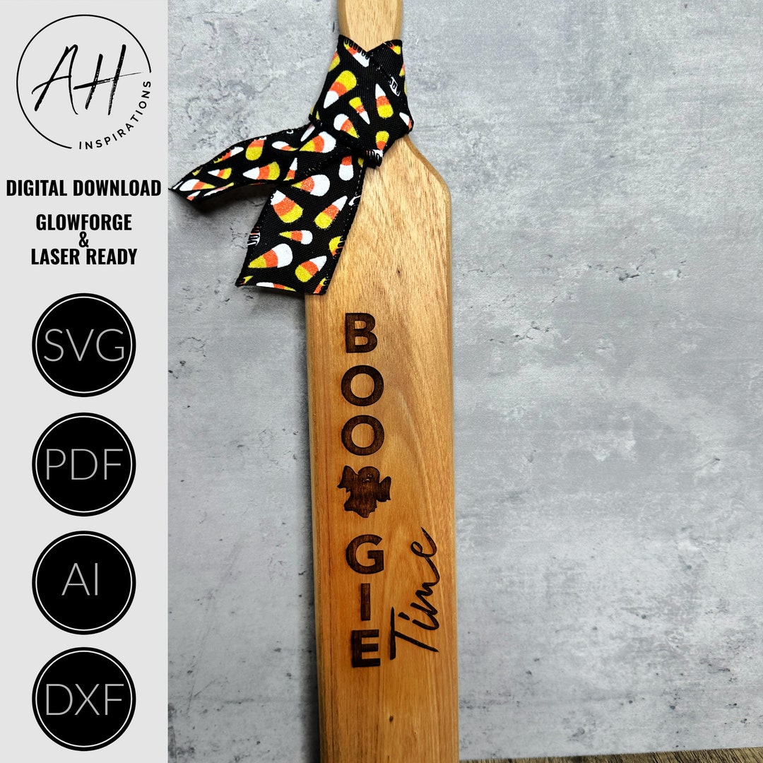 Boogie Time Cutting Board Engraves, Ghost Engrave SVG, Glowforge SVG ...