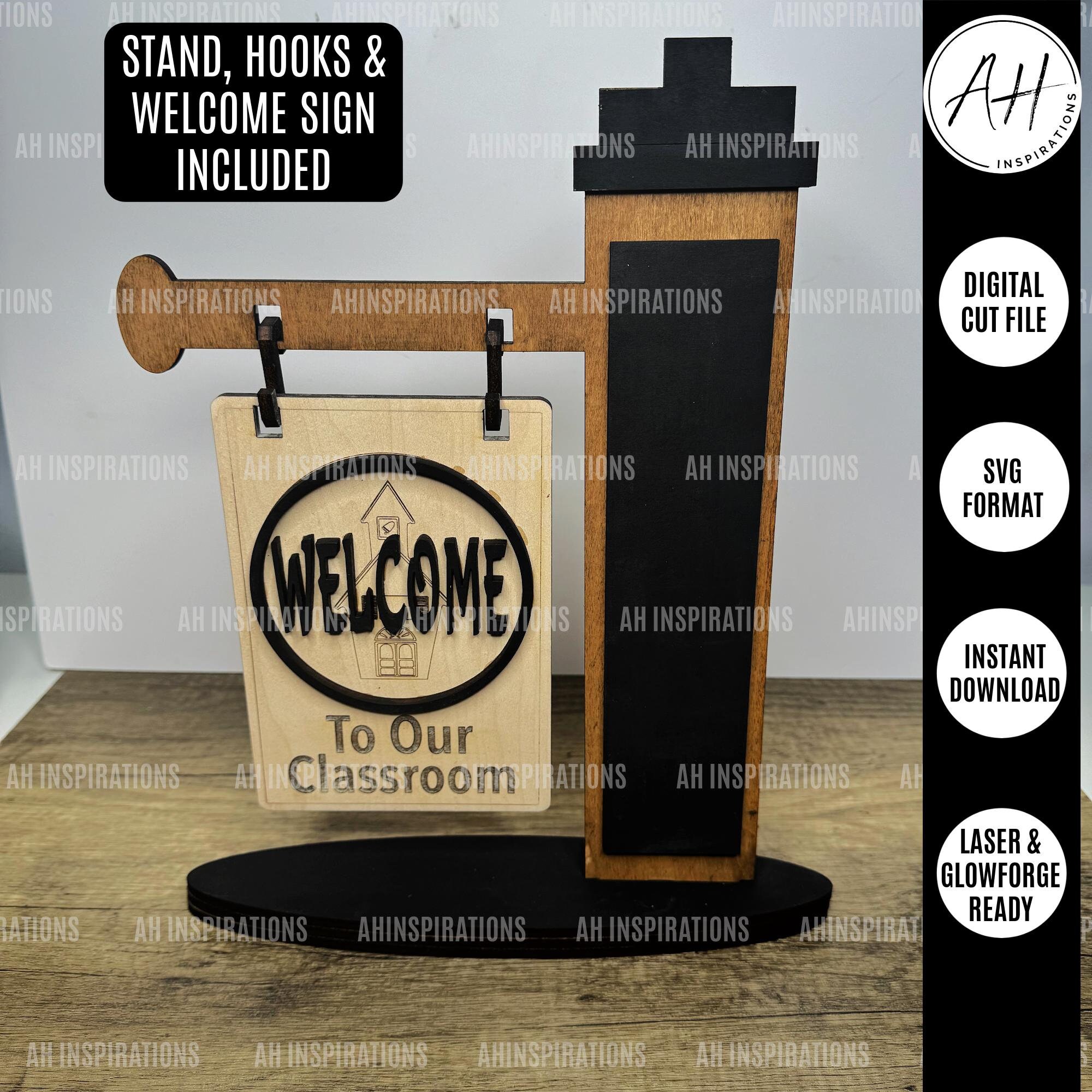 Interchangeable Classroom Standing Signs, Customized Teacher's Gift ...