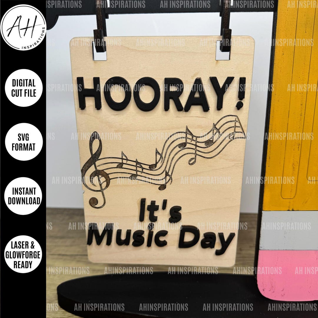 Interchangeable Elementary Classroom Music Teacher Sign Customized ...
