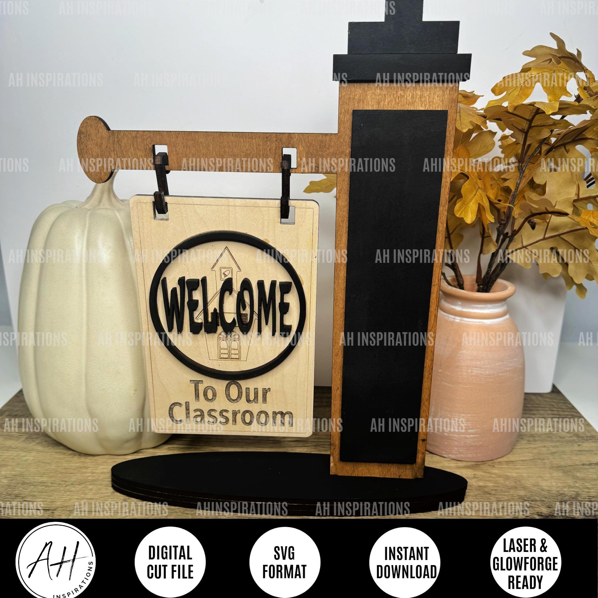 Interchangeable Classroom Standing Signs, Customized Teacher's Gift ...