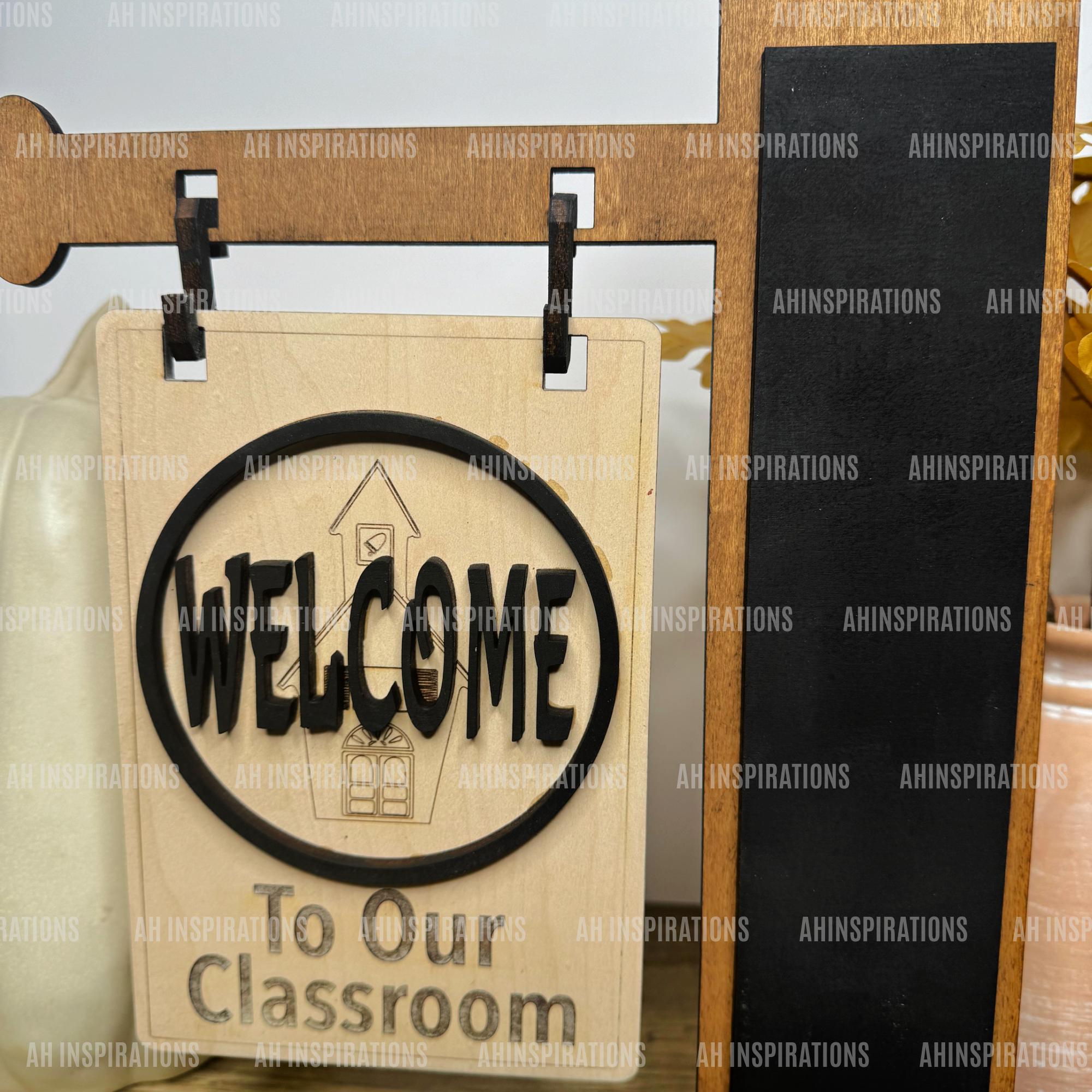 Interchangeable Classroom Standing Signs, Customized Teacher's Gift ...