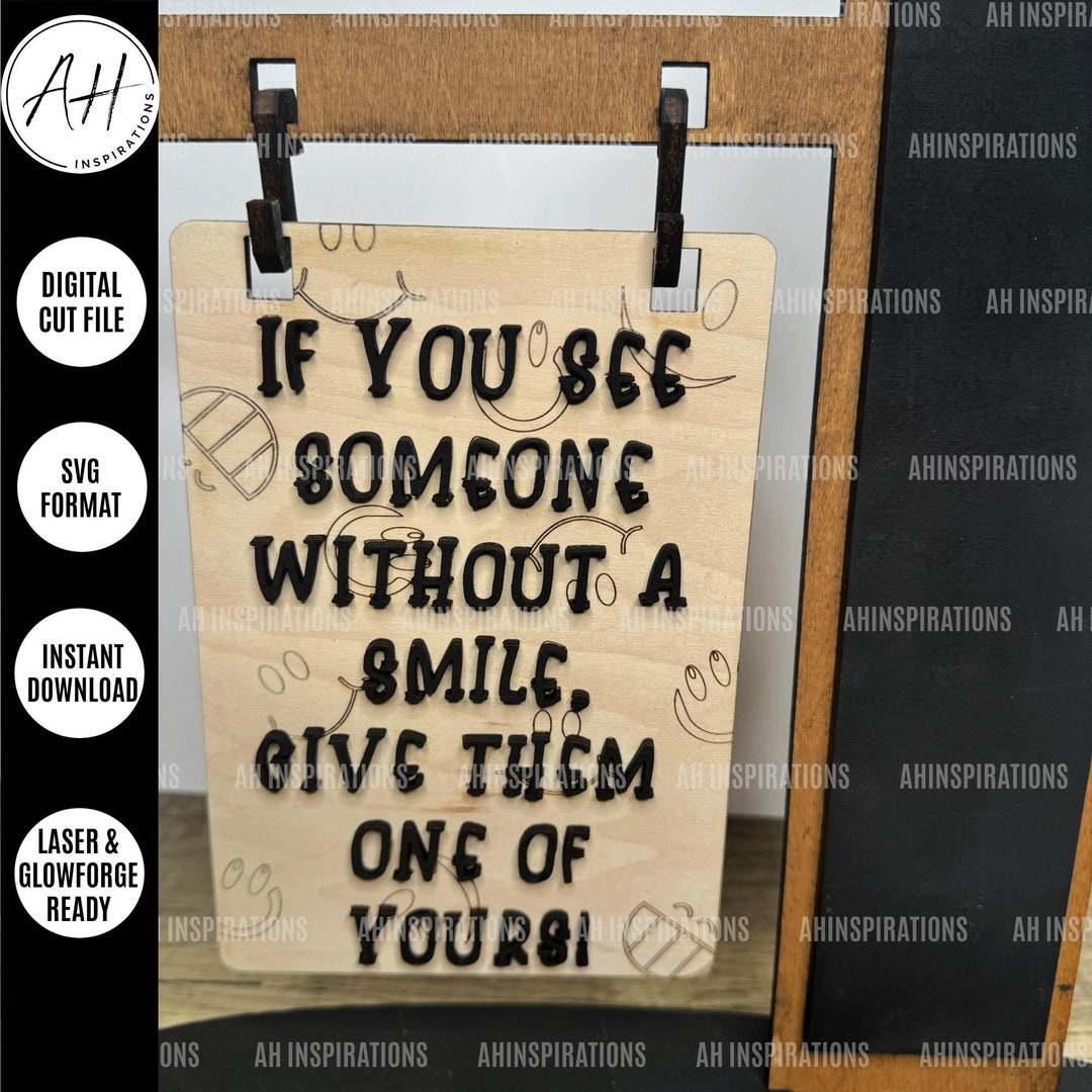 Interchangeable Classroom Inspirational Sign, Customized Teacher's Gift ...