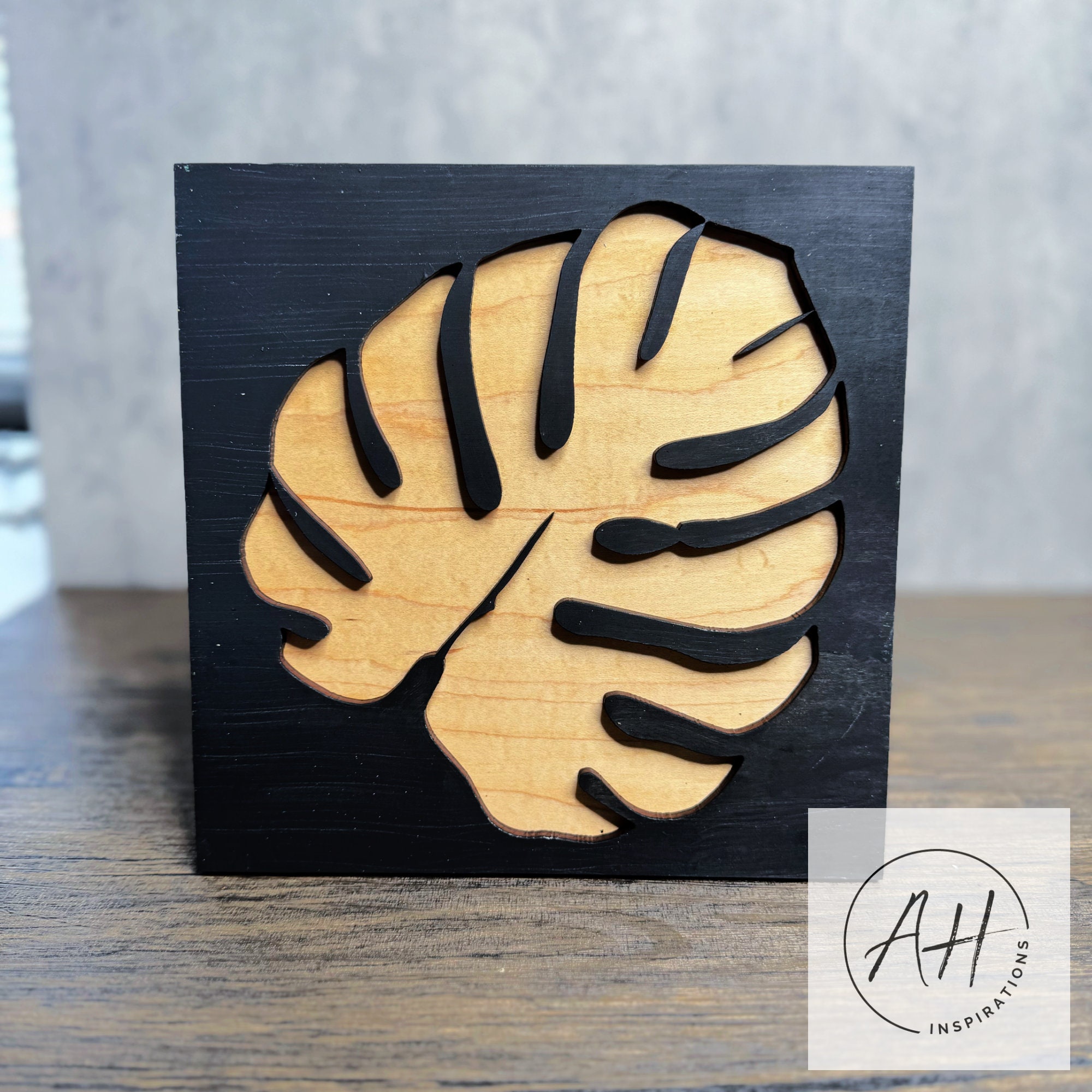 Monstera Frame and Free-standing Monstera Leaf, Monstera SVG, Tropical ...