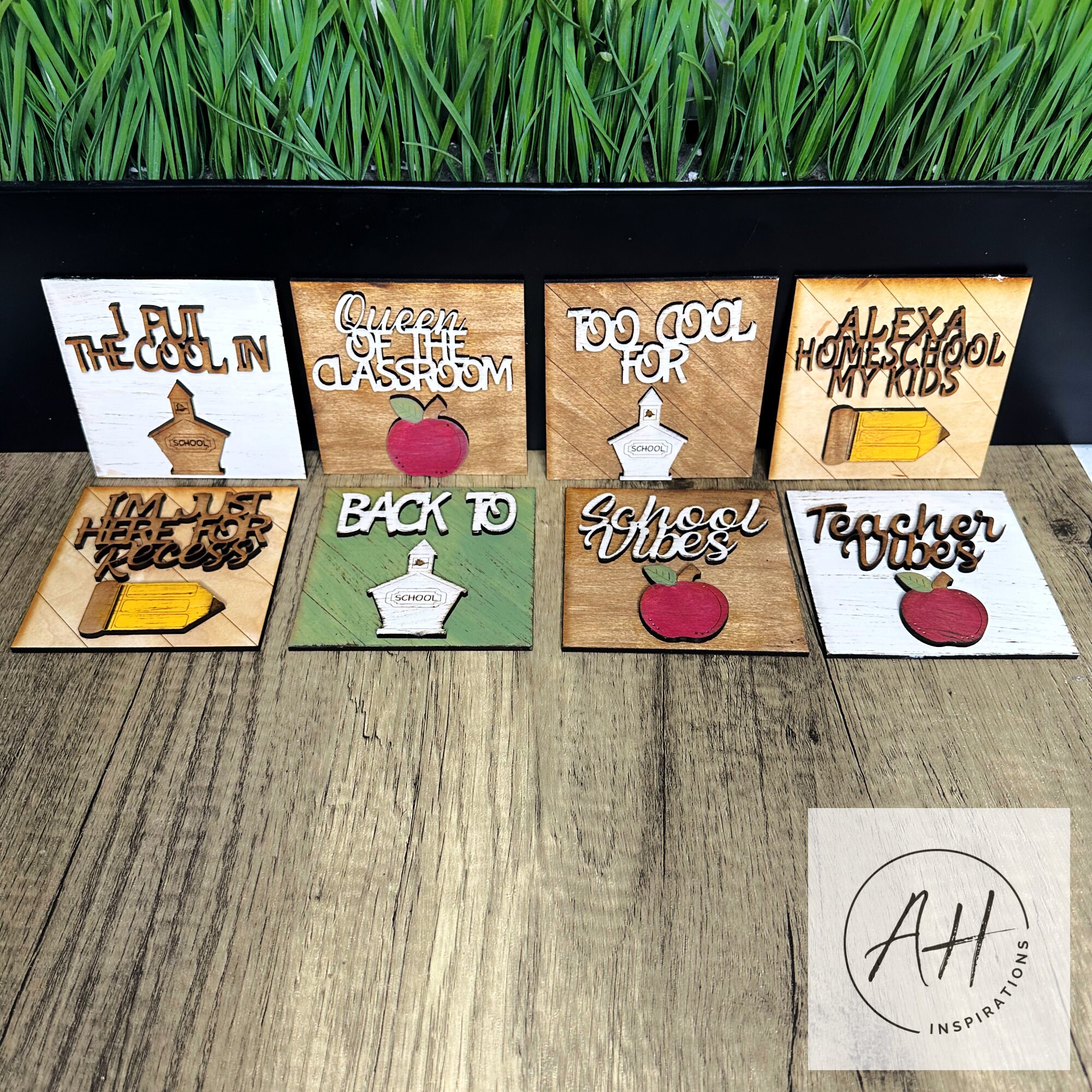 School Tiles Teacher Tiles School Signs Teacher Signs - Etsy