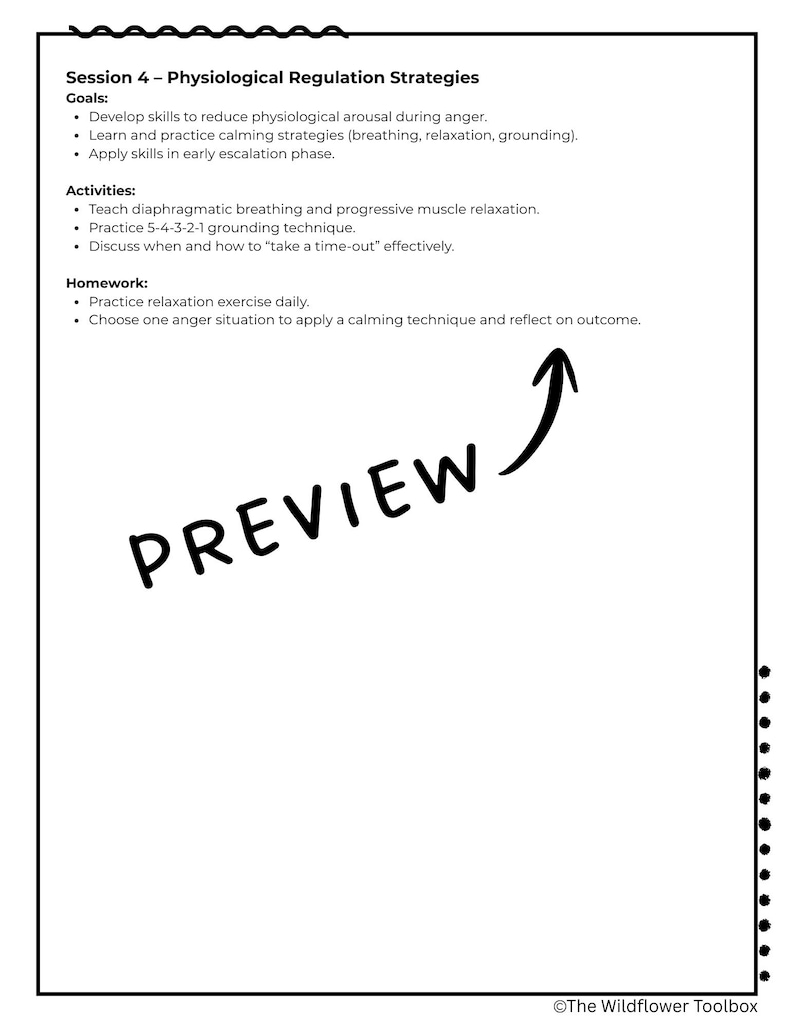 6 Session Cbt-based Therapy Plan for Anger Management (therapy Guide ...