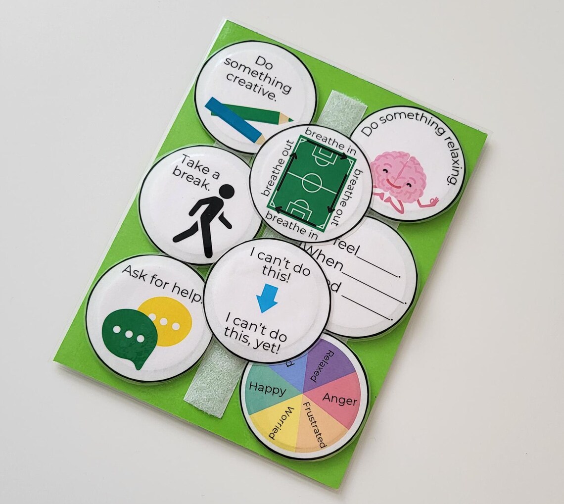 Calm-down Game Plan | Soccer Themed Coping Strategy Visual for Children ...