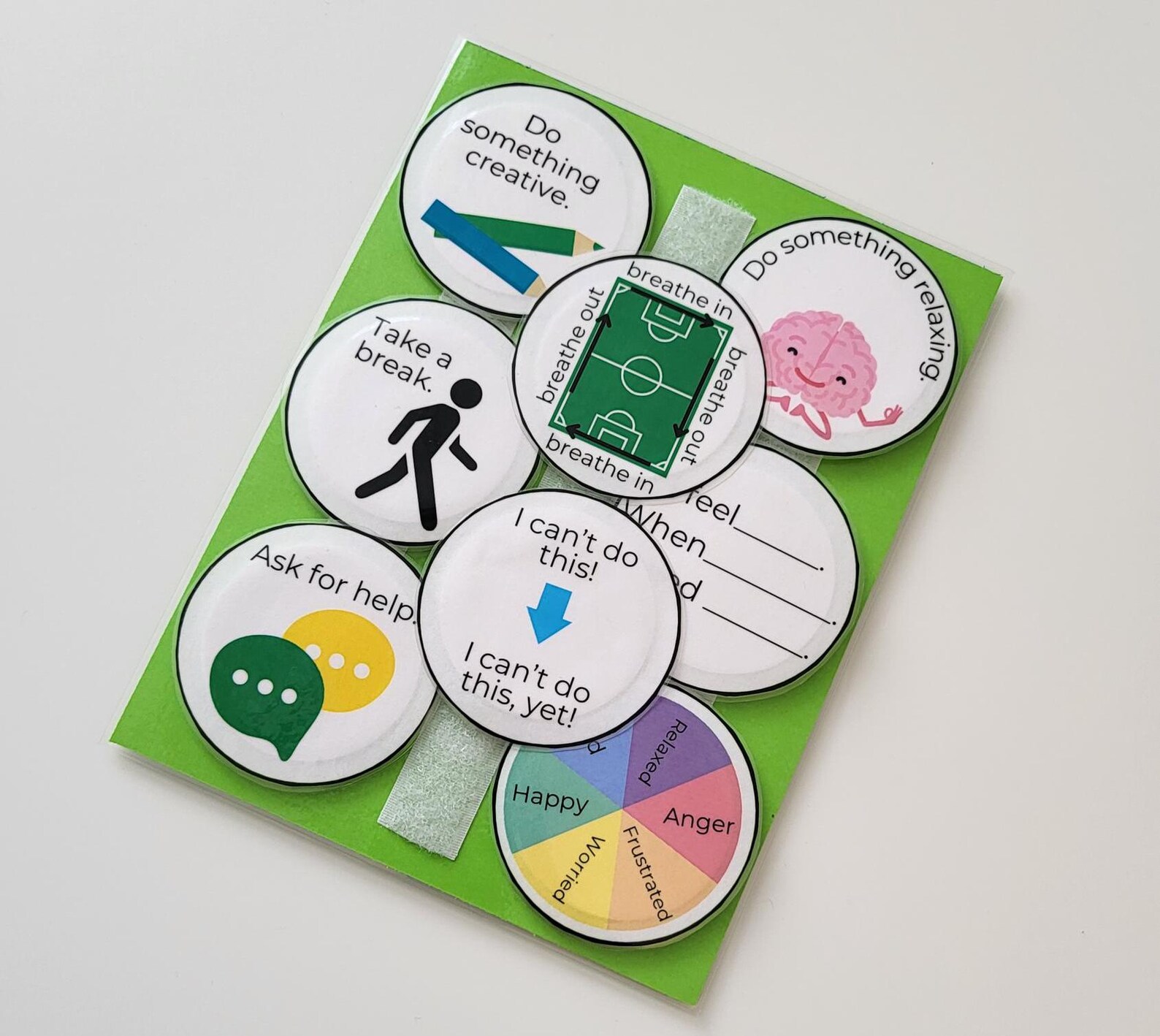 Calm-down Game Plan | Soccer Themed Coping Strategy Visual for Children ...