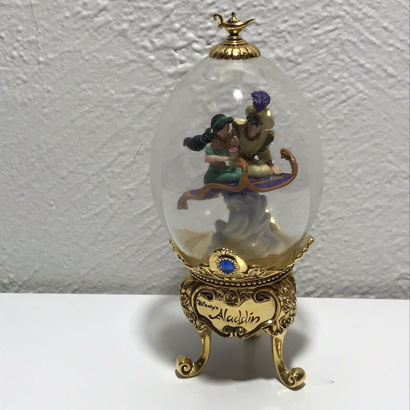 Vintage HTF Limited Edition Franklin Mint Disney Aladdin Gold Footed ...