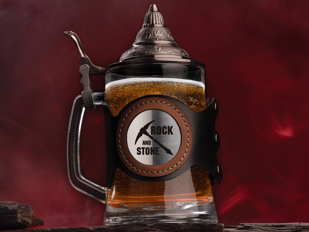 Deep Rock Galactic Rock and Stone Beer Mug, Personalized Beer Glass ...
