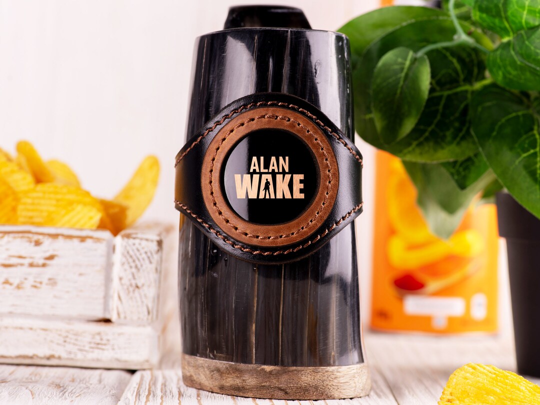 Alan Wake Horn Mug, Viking Drinking Horn, Beer Mugs With Handles, Video ...