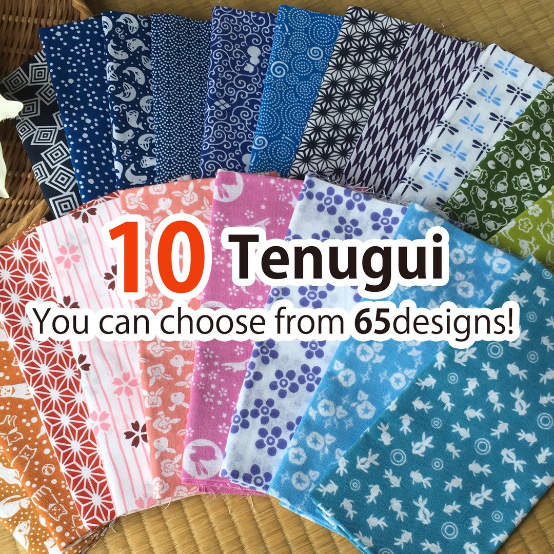 Tenugui Towel 10 Pcs Choose From 65 Designs! /cotton 100% / Made in ...