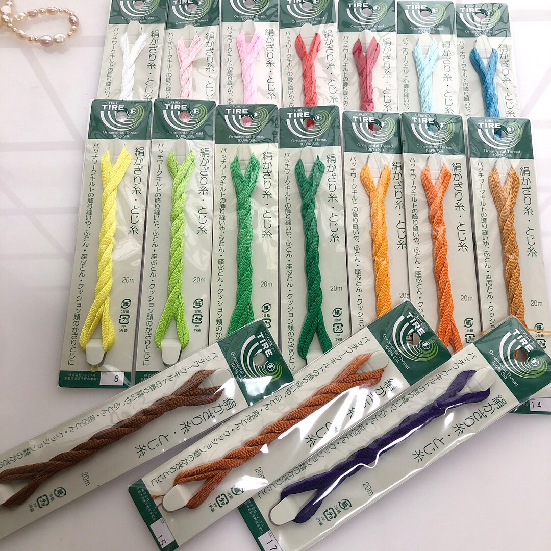 Silk Decorative Thread, Perfect for Embroidery, Quilting, and Kumihimo ...