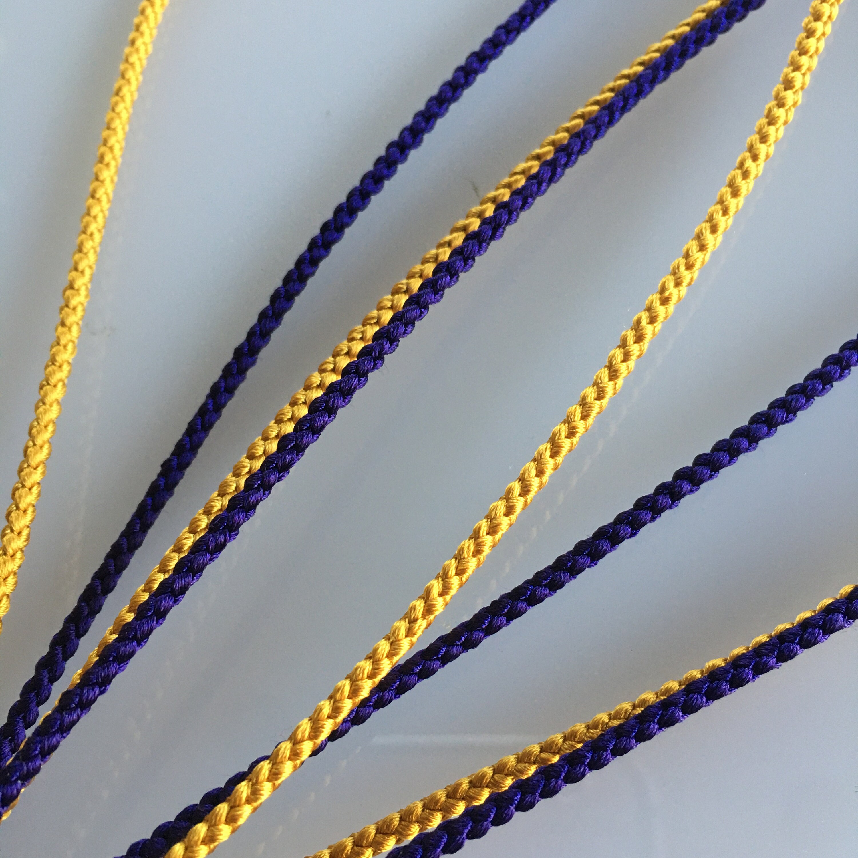 Silk round braided cord kumihimo 2.5mm Japanese silk cord | Etsy