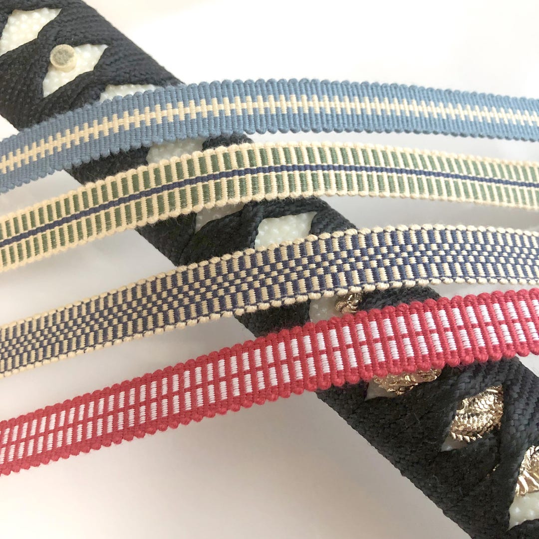 Cotton Sanada Himo Cord Samurai Ribbon - Japanese Cotton Plain Flat ...