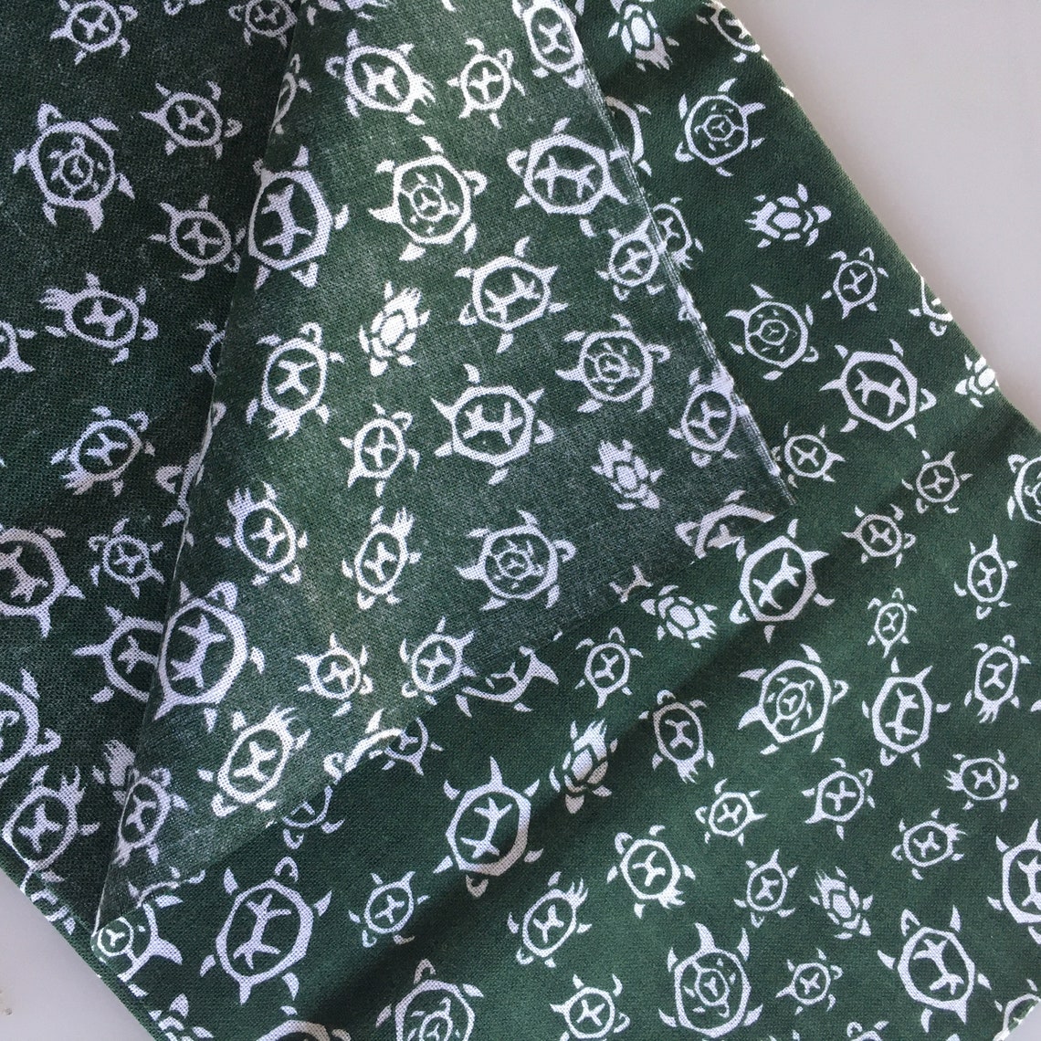 Japanese tenugui towel set of 5 traditional pattern green set | Etsy