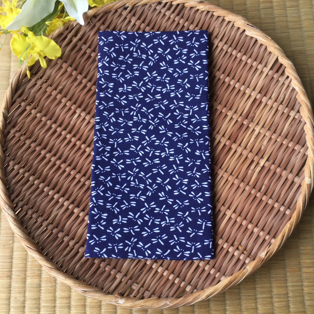 Japanese Tenugui Towel/japanese Traditional Pattern "dragonfly" Cotton ...