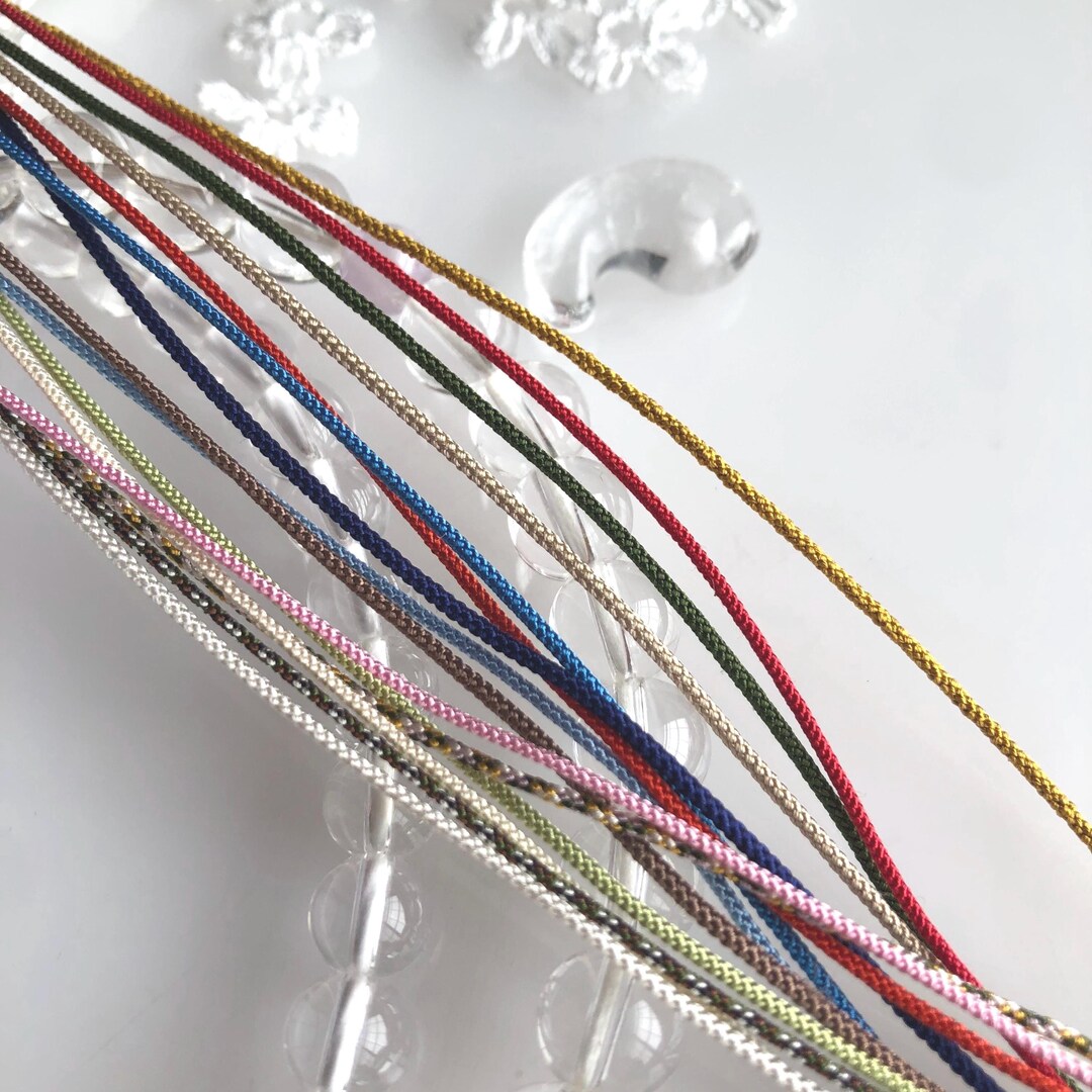 Premium Silk Kumihimo Cord 0.8mm Authentic Japanese Braid for Elegant ...