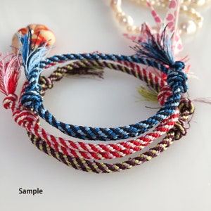 Silk Round 3color Spiral Braided Cord Kumihimo 2.5mm 1meters Japanese ...