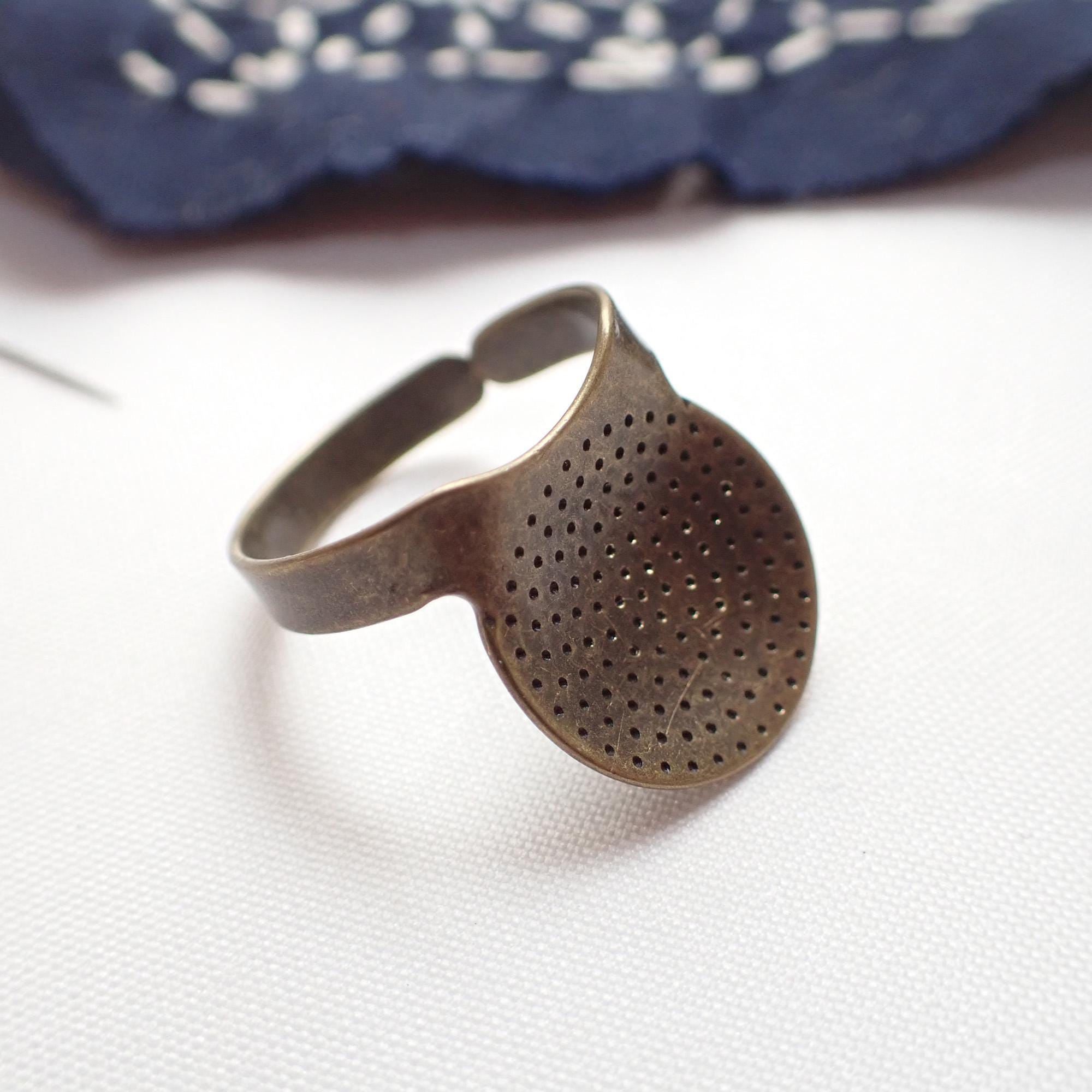 Metal Thimble for Long Japanese Needle 1pc /adjustable Palm Thimble for ...