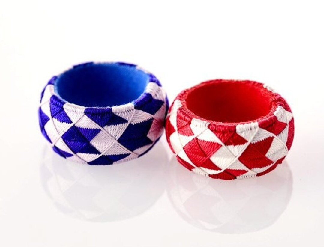 Kaga Yubinuki Kit 2-color Arrow Pattern japanese Silk Embroidery ...