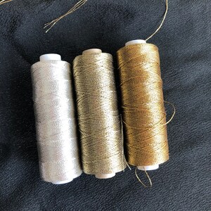 Japanese High-quality Embroidery Thread Gold & Silver Made in KYOTO - Etsy