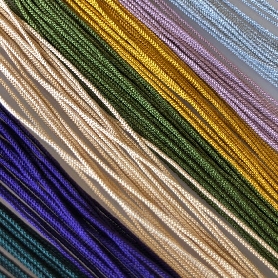 Seide rund geflochtene Kordel Kumihimo 1mm japanische | Etsy