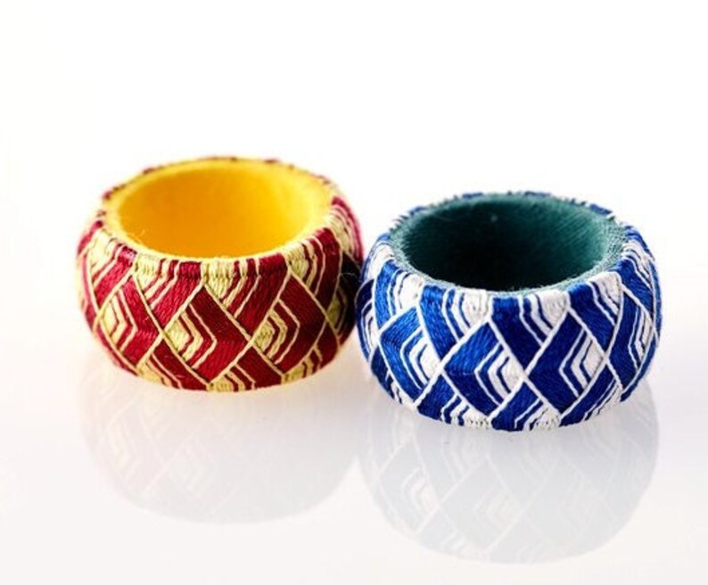 Kaga Yubinuki Kit - Seigaiha Blue Sea Wave Pattern -japanese Silk ...