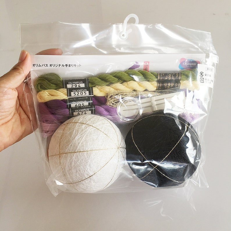 Olympus Temari Kit Japanese Embroidered Thread Ball 2pc : - Etsy