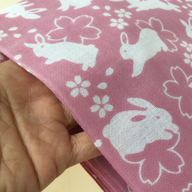 Japanese Tenugui Towel Traditional Pattern rabbit and - Etsy