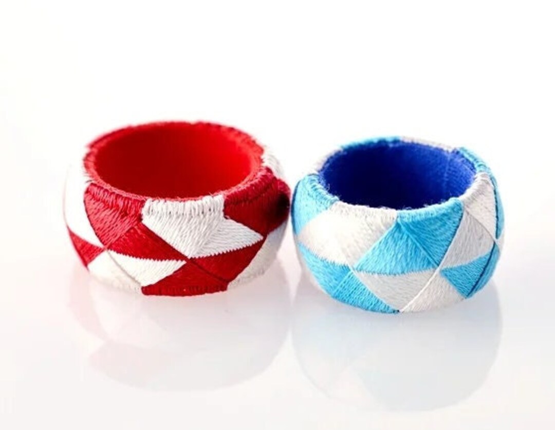 Kaga Yubinuki Kit - 2-color Scale Pattern -japanese Silk Embroidery ...