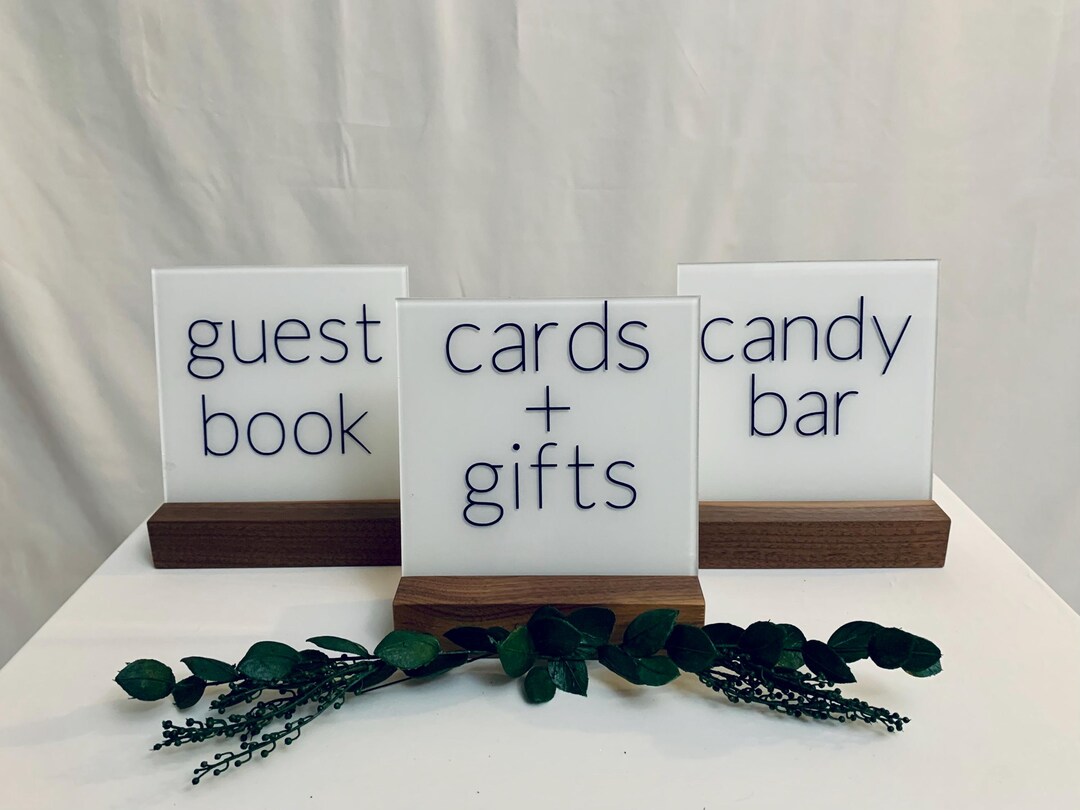 3 Piece Sign and Sign Holder for Events - Etsy