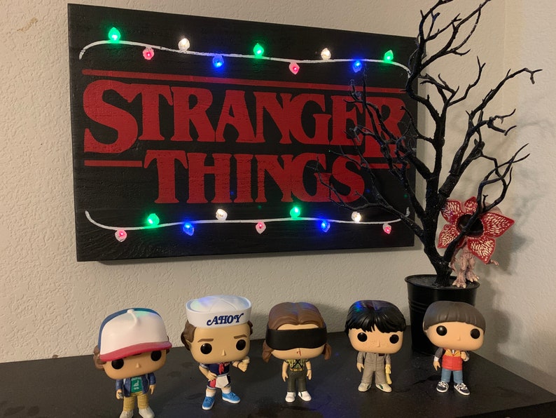 Stranger Things Wood LED Sign - Etsy