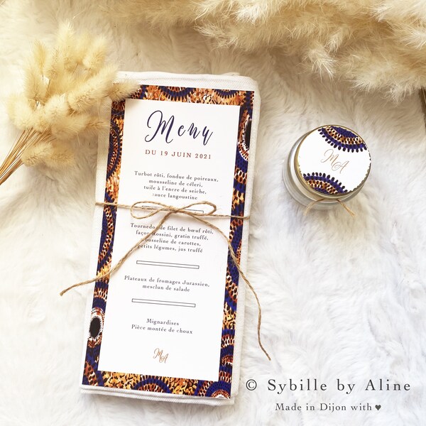 African Wedding Menu - Etsy